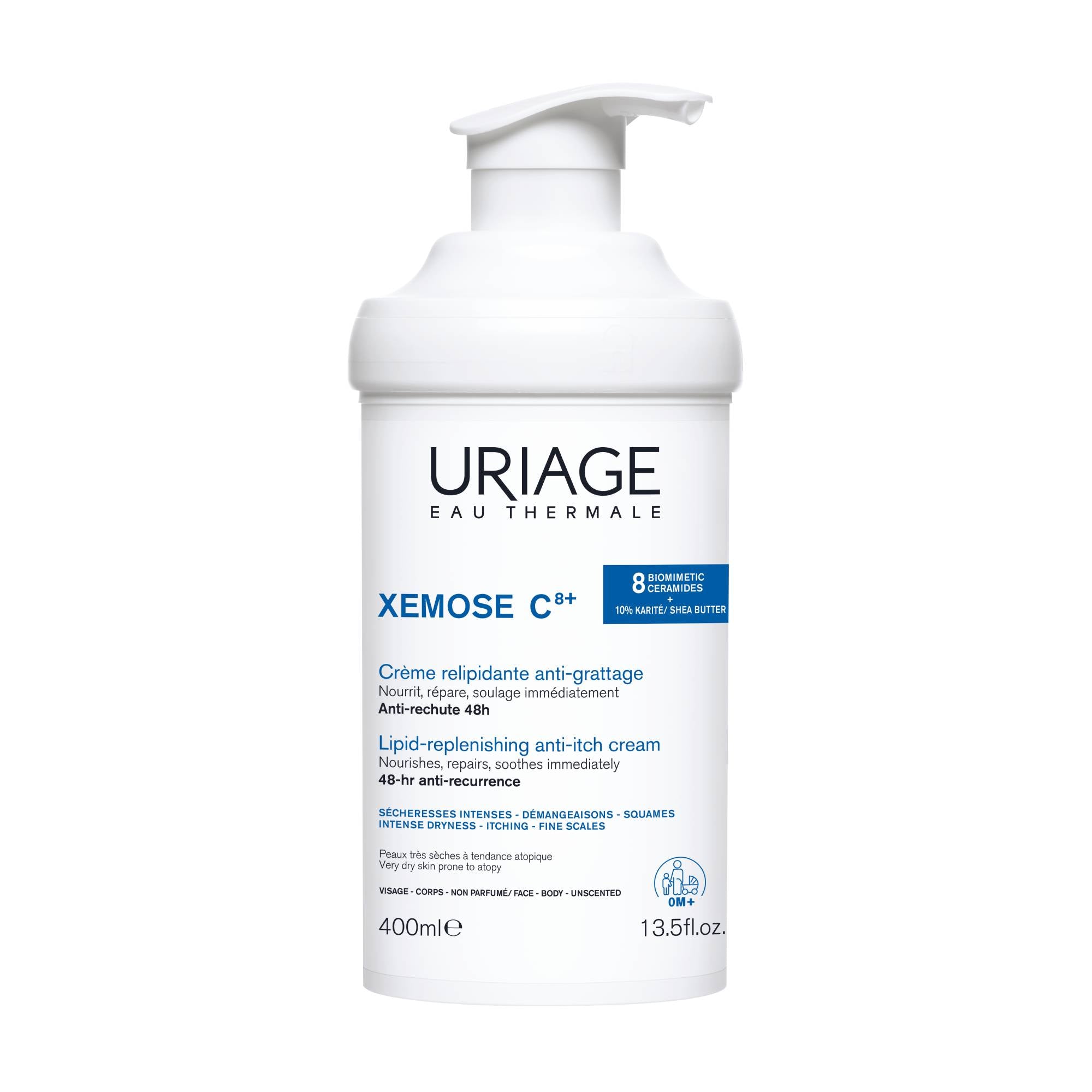 URIAGE Xémose C8+ Lipid-Replenishing Anti-Itch Cream 400ml - Uriage Canada